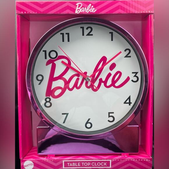 Barbie | Wall Decor | Nwt Barbie Table Top Clock | Poshmark
